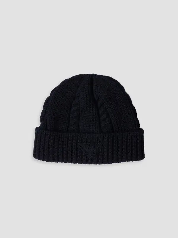 Prada Wool Beanie - Blue