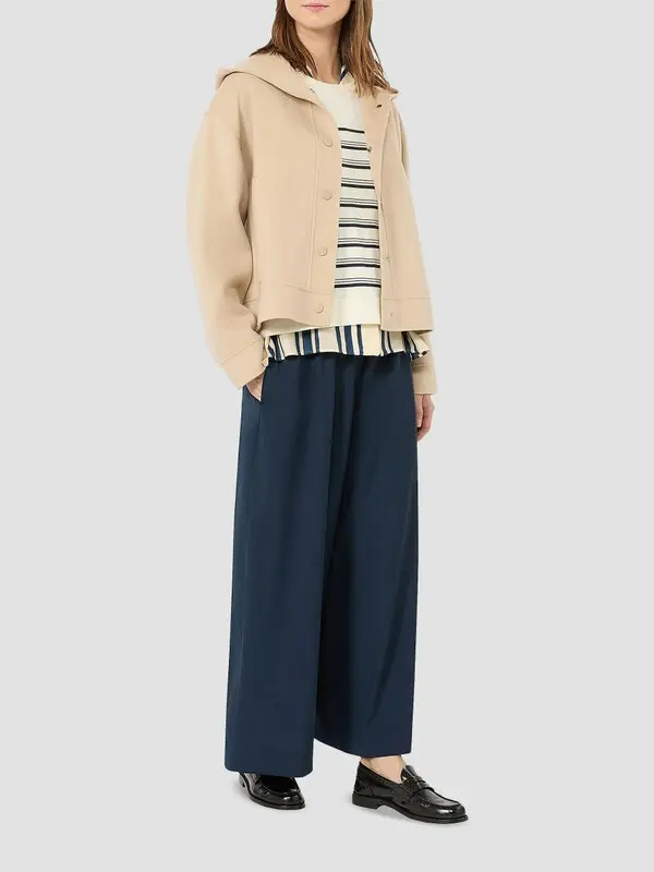 Max Mara Double Wool Hooded Jacket