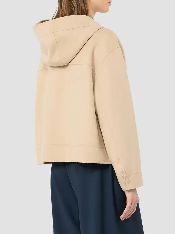 Max Mara Double Wool Hooded Jacket