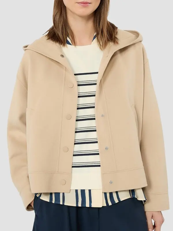 Max Mara Double Wool Hooded Jacket