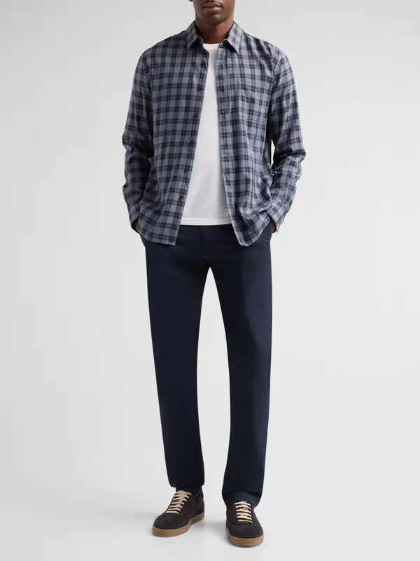 Vince Allen Plaid Cotton Shirt
