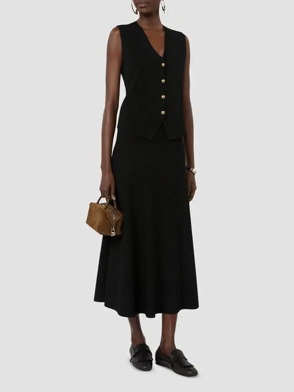 Max Mara Viscose Crepe Yarn Gilet