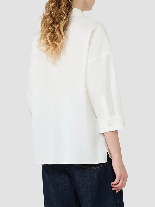 Max Mara Boxy Cotton Poplin Shirt