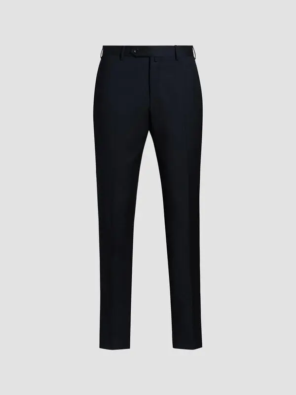 SAKS FIFTH AVENUE Collection Basic Wool Dress Trousers - Navy