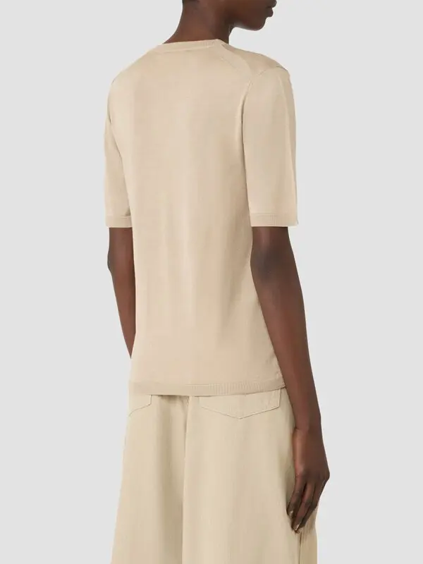 Max Mara Stockinette Stitched Cashmere And Silk Sweater
