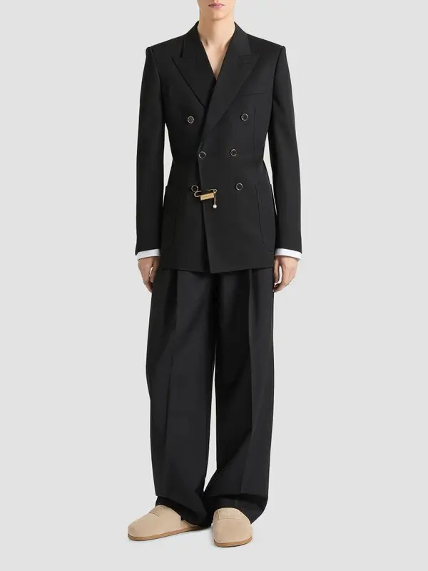 Givenchy Double-breasted Slim Fit Jacket In Wool