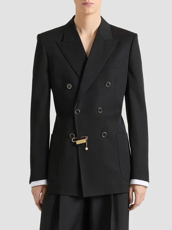 Givenchy Double-breasted Slim Fit Jacket In Wool