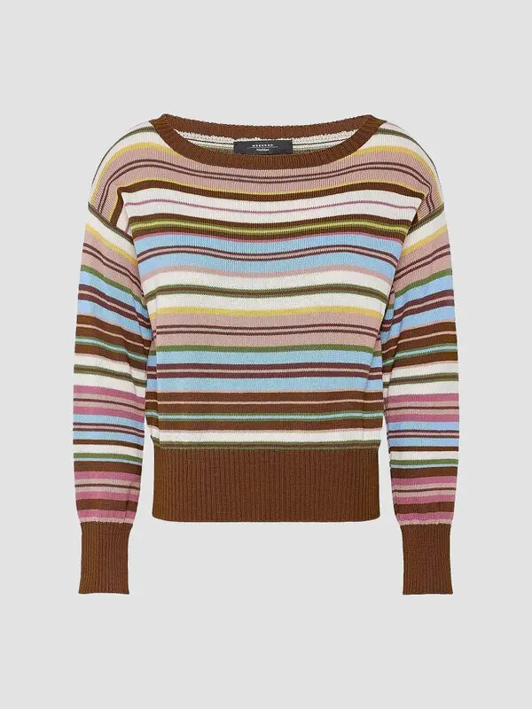 Max Mara Pure Cotton Yarn Sweater - Multicolor