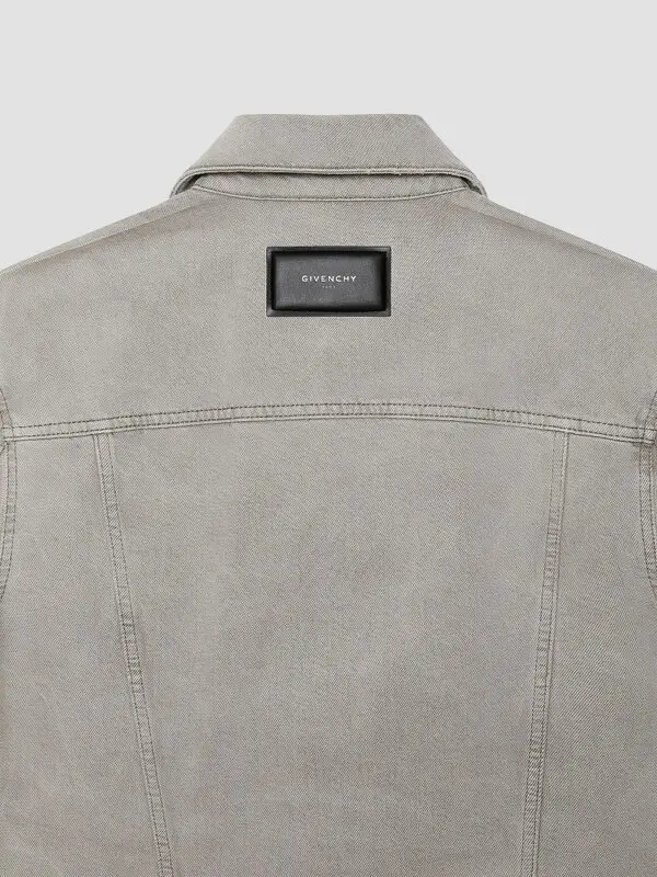 Givenchy Jacket In Denim With Crease Effect