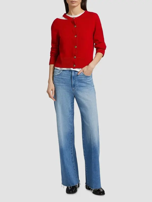 Paige Anessa High-rise Raw-hem Straight Jeans