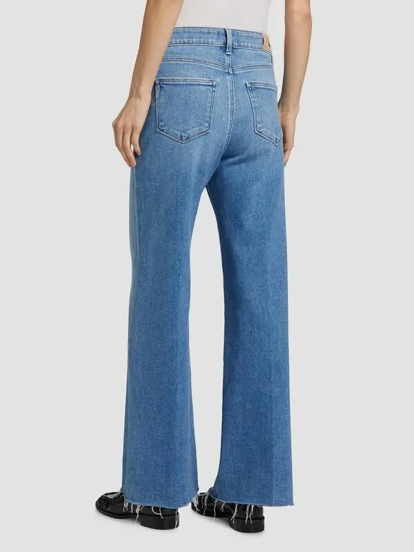 Paige Anessa High-rise Raw-hem Straight Jeans