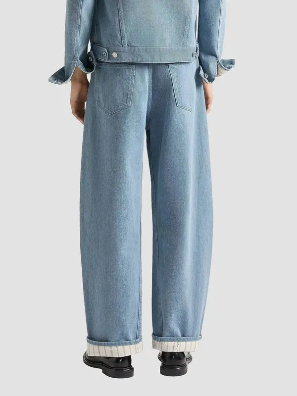 Givenchy Couture Seam Jeans With Striped Reverse