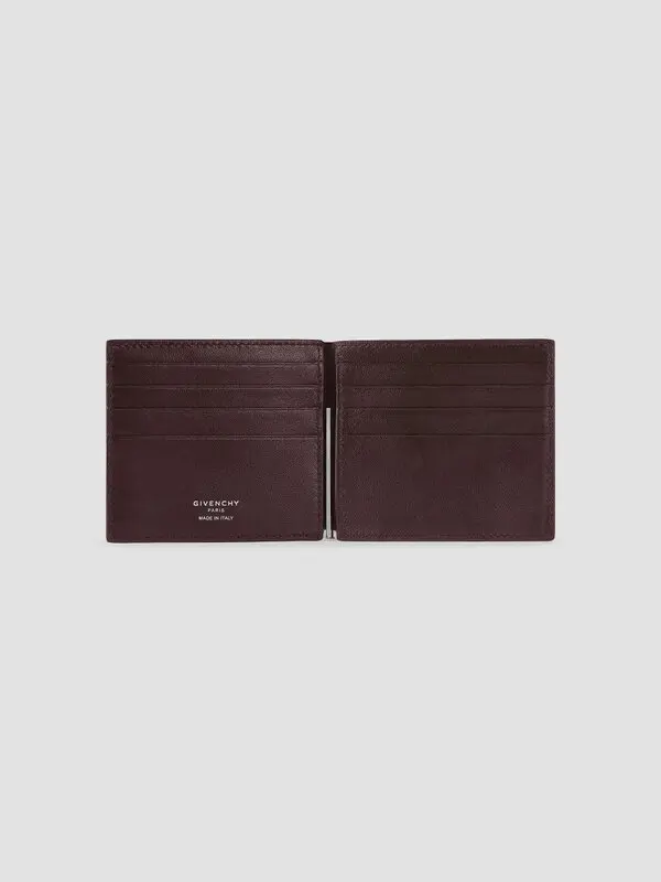 Givenchy Wallet In Grained Leather With Clip