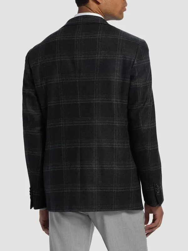 SAKS FIFTH AVENUE Collection Plaid Wool-blend Blazer