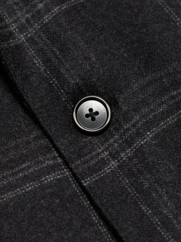 SAKS FIFTH AVENUE Collection Plaid Wool-blend Blazer
