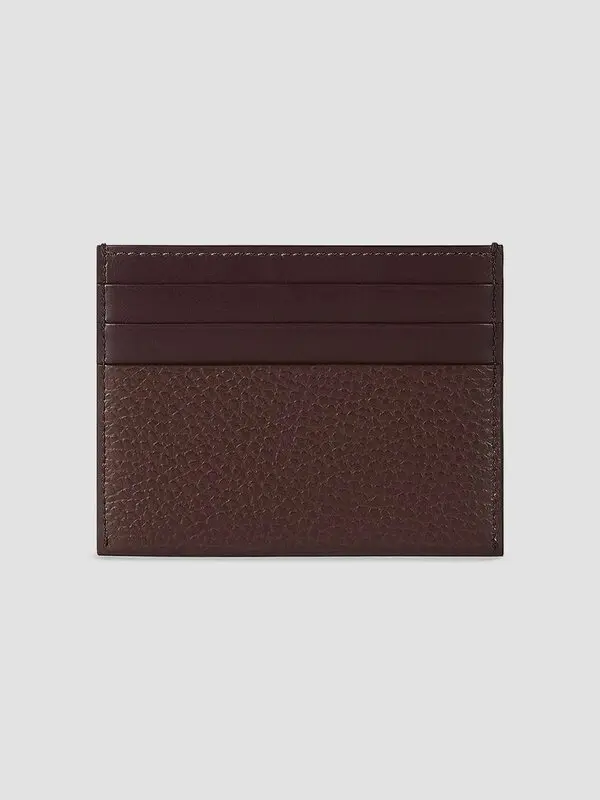 Givenchy Card Holder In Grained Leather