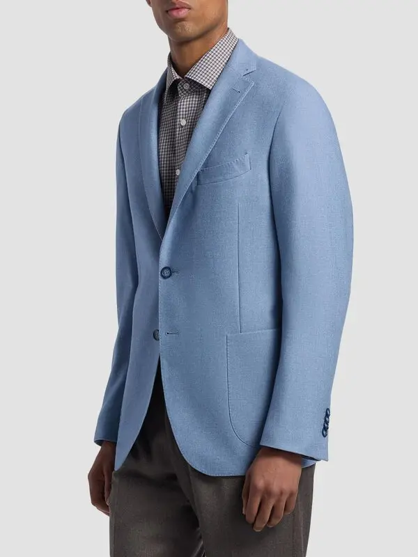 SAKS FIFTH AVENUE Wool-cotton Single-breasted Sport Coat