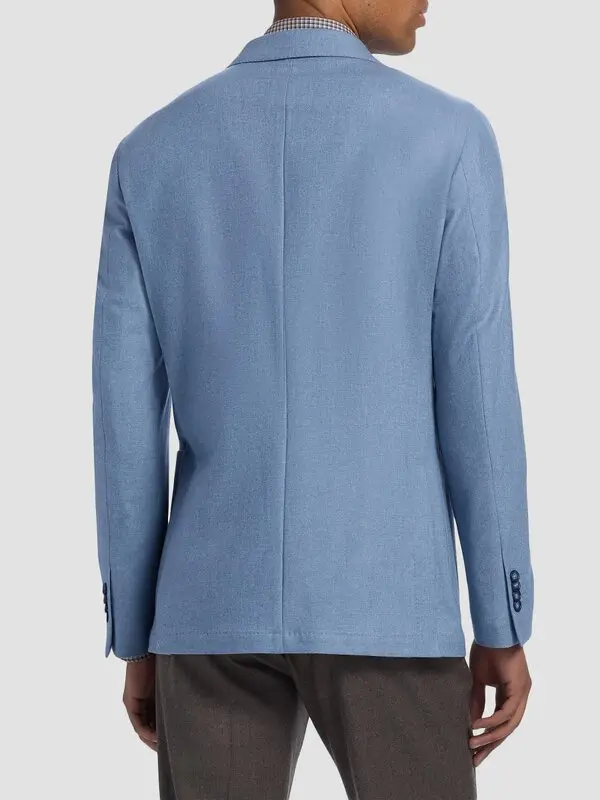 SAKS FIFTH AVENUE Wool-cotton Single-breasted Sport Coat