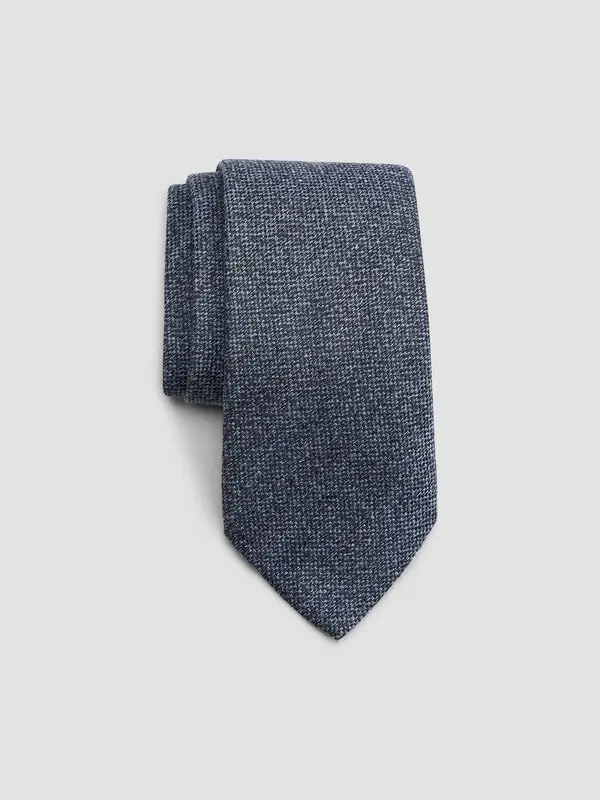SAKS FIFTH AVENUE Melange Silk Tie - Blue
