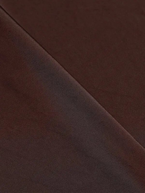 Lapointe Lightweight Satin Handkerchief Top - Chocolate