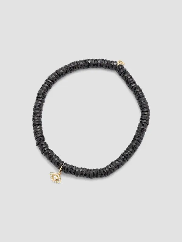 SYDNEY EVAN 14k Yellow 0.06 Tcw Diamond & Spinel Beaded Bracelet