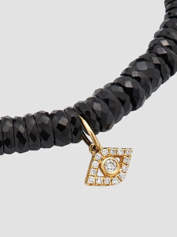 SYDNEY EVAN 14k Yellow 0.06 Tcw Diamond & Spinel Beaded Bracelet
