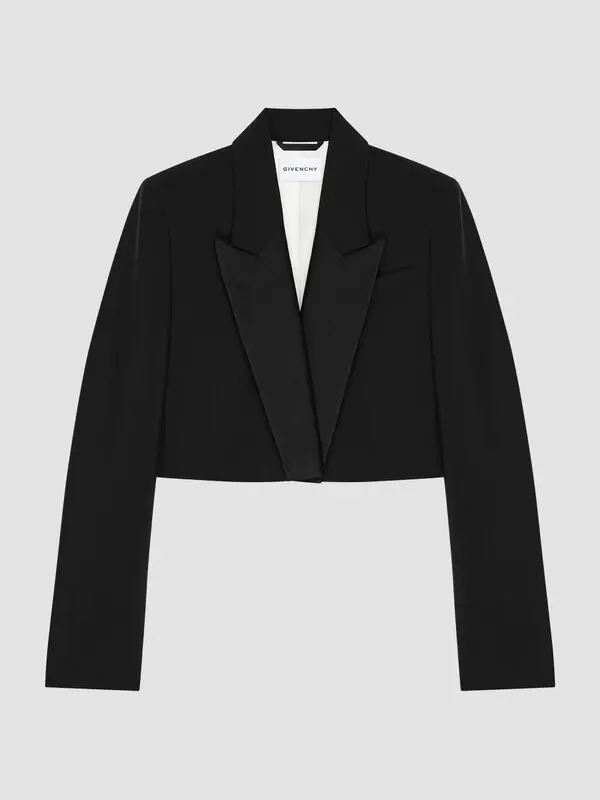 Givenchy Cropped Jacket In Wool And Mohair