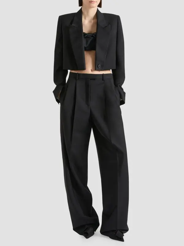Givenchy Cropped Jacket In Wool And Mohair