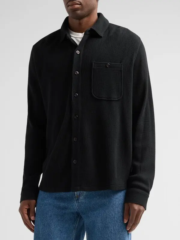 Paige Hollander Waffle-knit Cotton Shirt