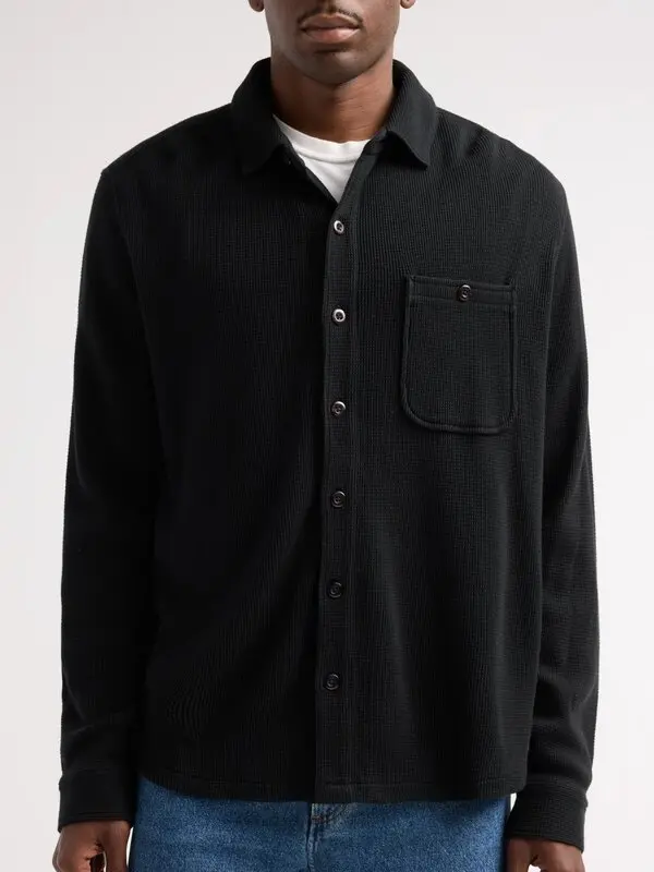 Paige Hollander Waffle-knit Cotton Shirt