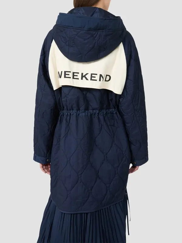 Max Mara Reversible Water Repellent Canvas Padded Parka