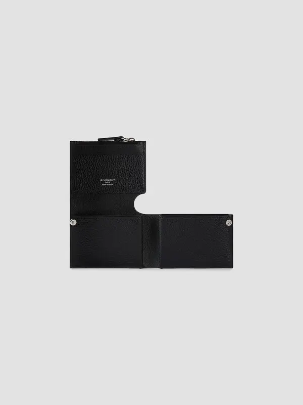 Givenchy Fold Wallet In Grained Leather