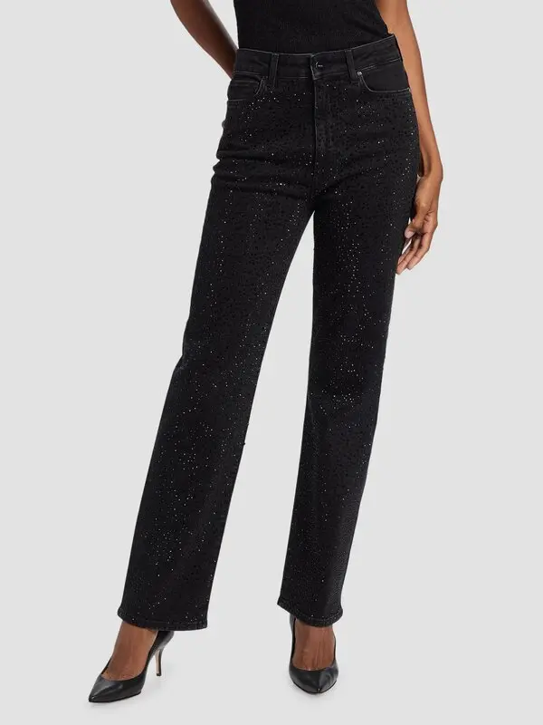 Paige Stevie Crystal-embellished Ankle Jeans
