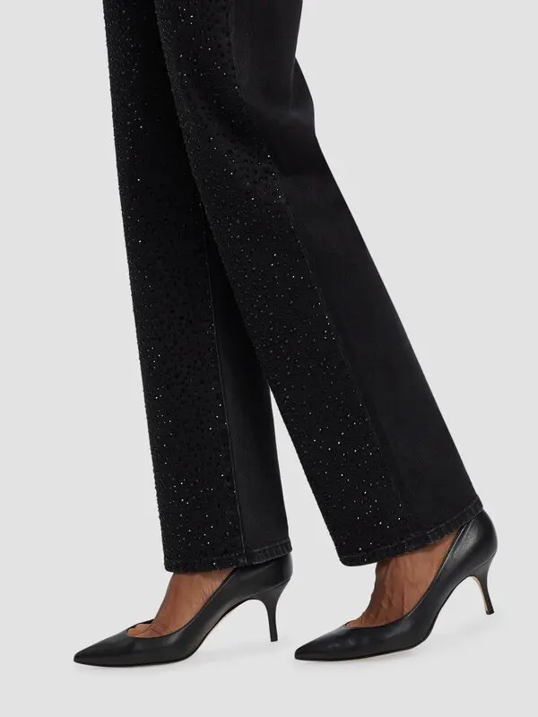Paige Stevie Crystal-embellished Ankle Jeans