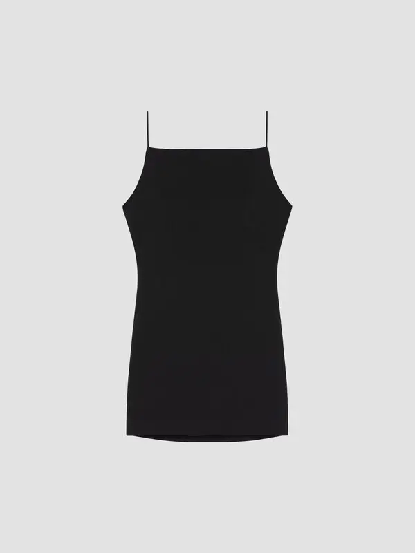 Givenchy Sliced Mini Dress In Crepe Cady - Black