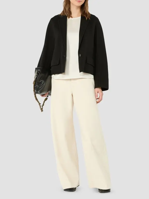 Max Mara Satin Crew Neck T-shirt - Ivory