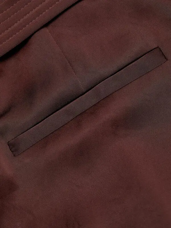 Lapointe Lightweight Satin High-rise Belted Pants