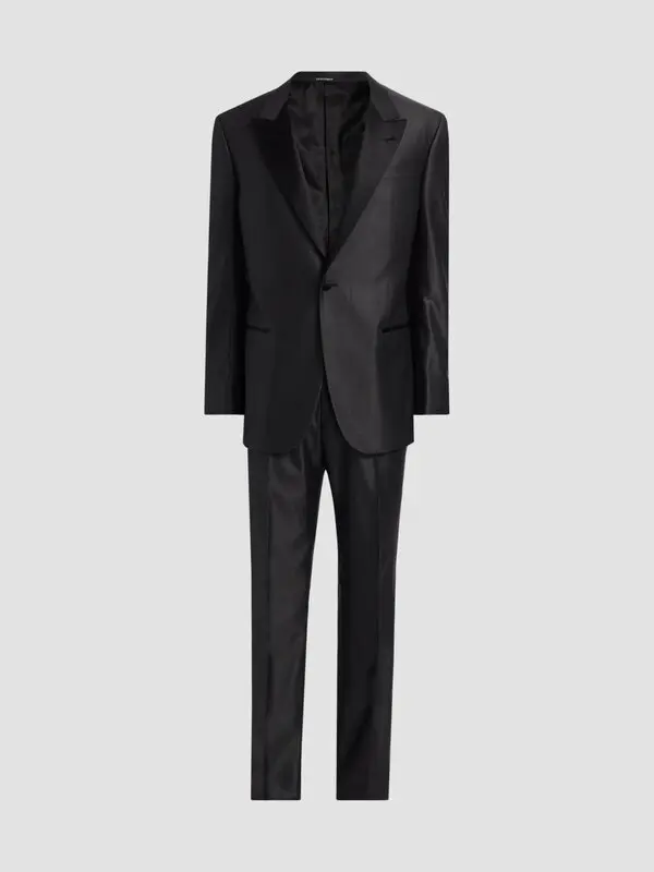 Emporio Armani Shiny Wool-silk Tuxedo