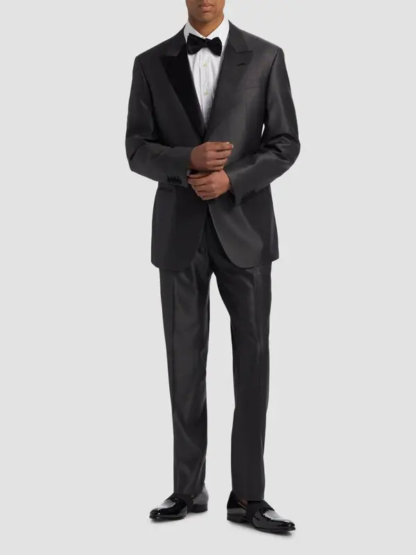 Emporio Armani Shiny Wool-silk Tuxedo