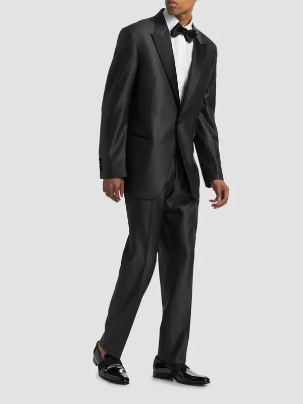 Emporio Armani Shiny Wool-silk Tuxedo