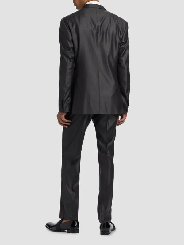 Emporio Armani Shiny Wool-silk Tuxedo