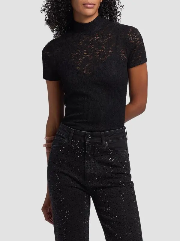 Paige June Knit Lace Shirt