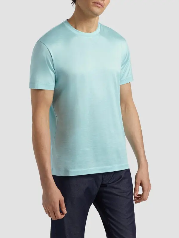 Giorgio Armani Lux Jersey Silk-cotton T-shirt