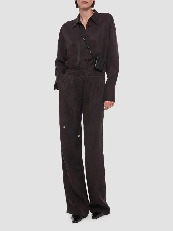 Helmut Lang High-low Hem Draped Shirt