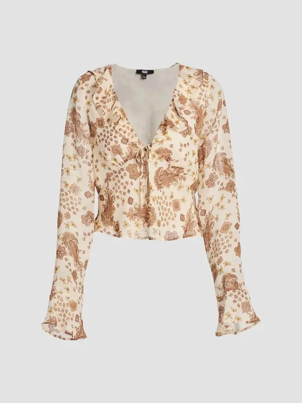 Paige Delamar Paisley Silk Blouse