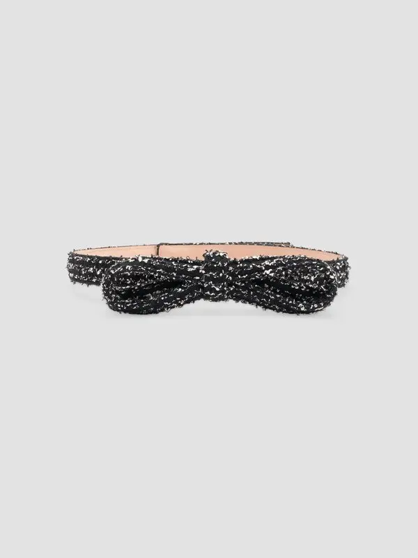 Carolina Herrera Bow Tweed Belt