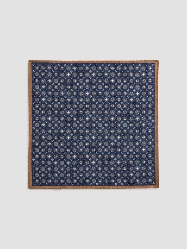 SAKS FIFTH AVENUE Collection Octagon Silk Pocket Square