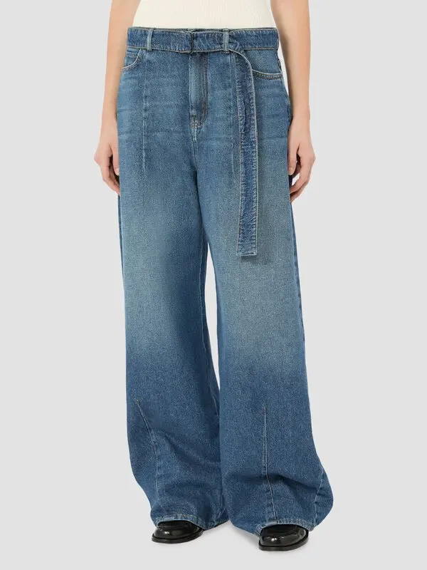 Max Mara Wide Fit Cotton Denim Jeans