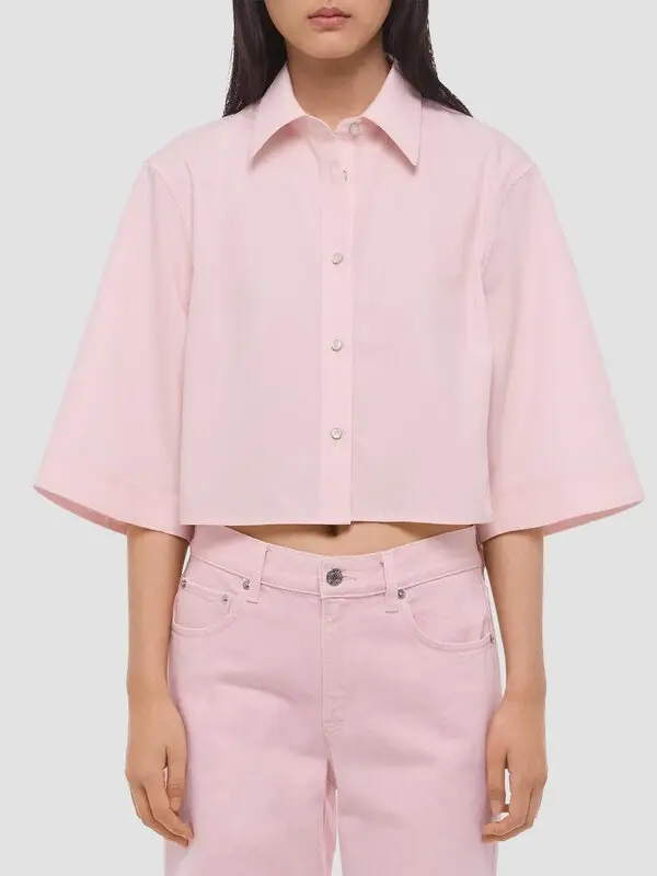 Helmut Lang Cotton Crop Trench Shirt