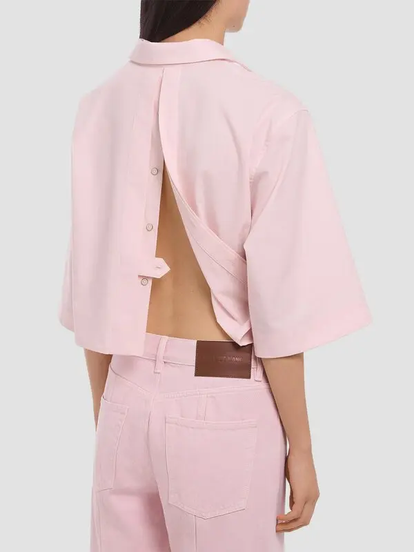 Helmut Lang Cotton Crop Trench Shirt